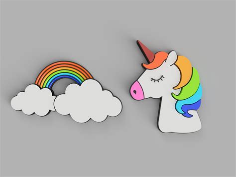 3d Stl File Unicorn Etsy