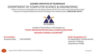 Plant Disease Detection Using Machine Learning Algorithm 1 Pptx