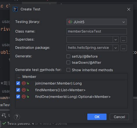 Spring Boot 회원관리 예제 회원 서비스 테스트 ⑤ — 비전공자의 개발자 도전기