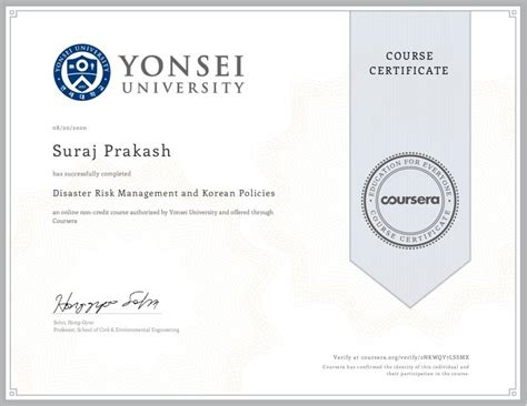 Suraj Prakash On Linkedin Yonseiuniversity Coursera Disastermanagement