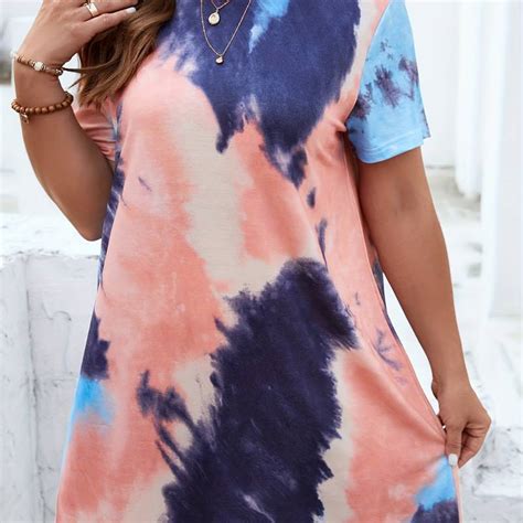 Pocket Front Simple Dress Casual V Neck Short Sleeve Dress Temu