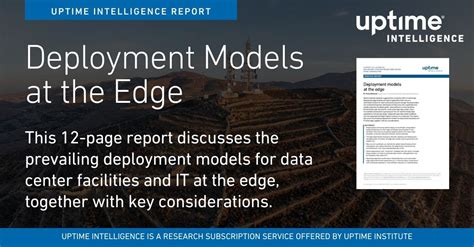 Uptime Institute On Linkedin Deployment Models At The Edge