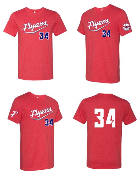 Flyers Script T Shirt Atomic