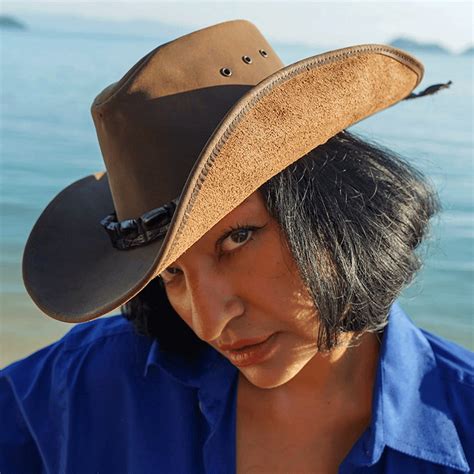 Kakadu Longreach Shapeable Leather Hat Tobacco The Hat Store