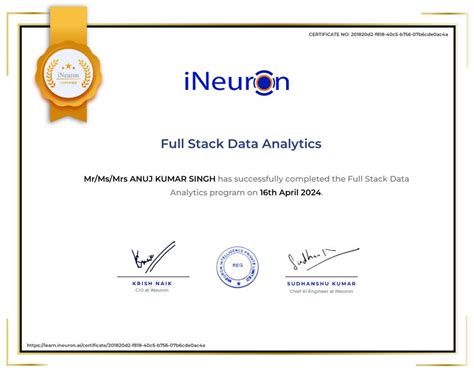 Anuj Kumar Singh On Linkedin Dataanalytics Fullstack Certification Datascience Jobseeker