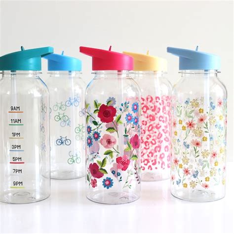 Motivational Water Bottle With Straw Etsy