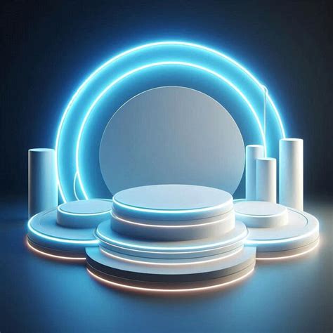 Scenic Podium Stage Setups With Modern And Elegant Patterns Premium Ai Generated Image