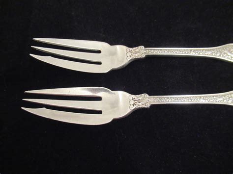 Two Tiffany Co Sterling Silver Olympian Pastry Forks Holzman Antiques