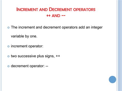Operators In Java PPTX