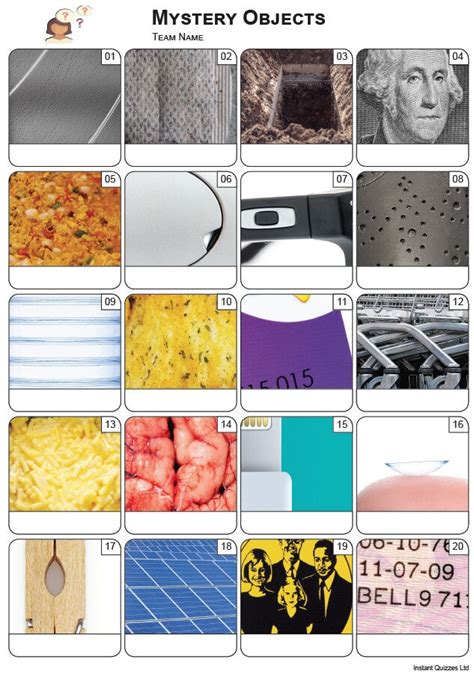 Mystery Objects Picture Quiz Pr2475 Instant Quizzes