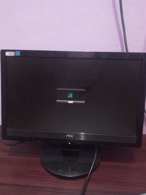Komputer Monitor And Cpu Keyboard Elektronik Komputer Desktop Di