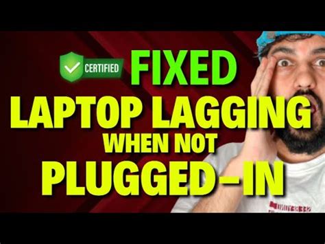 Laptop Lagging When Not Plugged In FIXED - YouTube