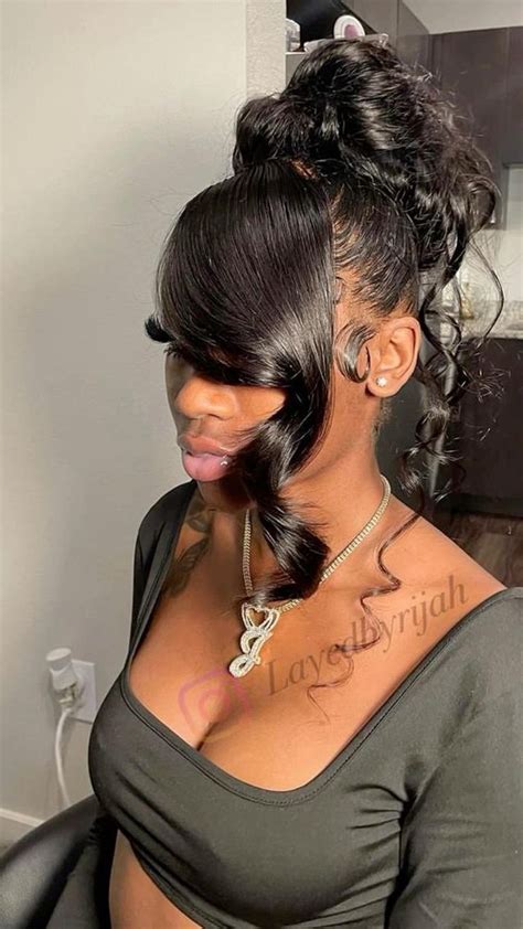 Pin by 𝙰𝚣𝚊 on Lᴇ Cʜᴇᴠᴇᴜ Braids for black hair Hair ponytail