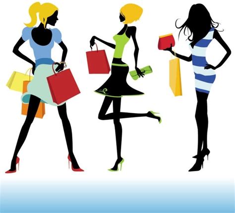 Shopping Girl 02 Vector Free Vector In Encapsulated Postscript Eps