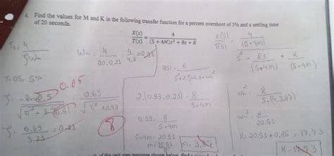 solved system dynamics transfer function question can you
