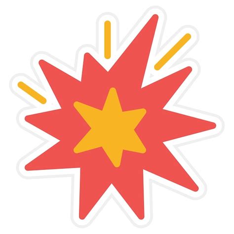 Premium Vector Explosion Flat Illustration
