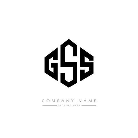 Gss Letter Logo Design With Polygon Shape Gss Polygon And Cube Shape