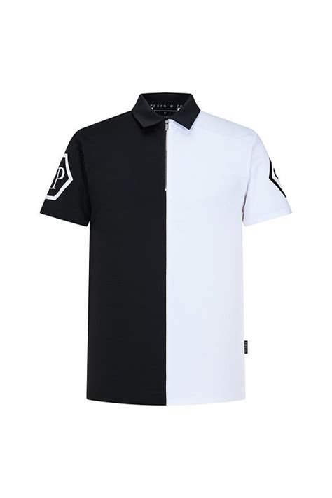 Philipp Plein Golf필립플레인 골프 Men 콘트라스트 숏 슬리브 폴로 셔츠 Sivillage 에스