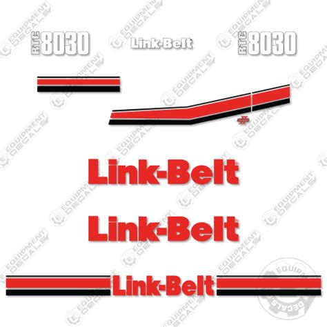 Fits Link Belt Rtc 8030 Decal Kit Crane Equipment Decals