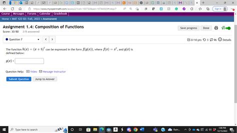Solved The Function H X X 5 7 Can Be Expressed In The Form
