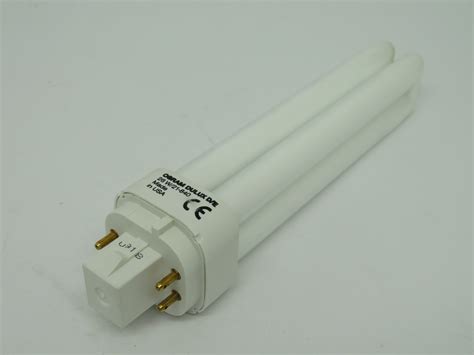 Osram D/E-26W/21-840 Dulux Compact Fluorescent Lamp 26W 4000K G24q-3 ...