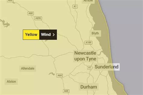 Met Office Issues Weather Warning As Gusty Winds Of Mph To Hit North