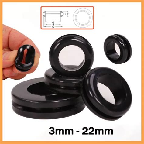 AUTO RUBBER GROMMET Blanking Wiring Grommets Open Gromet Blind Plug