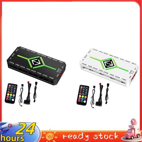 Hot Sale 5v 3 Pin Argb Controller Cooling 4 Pin Pwm Fan Hub Pwm Argb