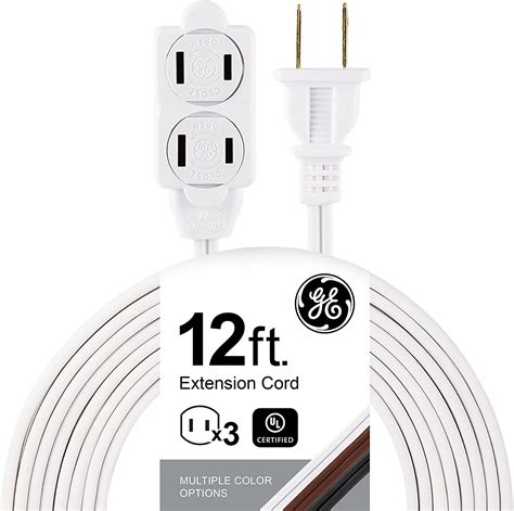 Brandclub Ge 3 Outlet Extension Cord With Multiple Outlets 12 Ft