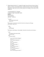 Lab Solution Inheritance Pdf Single Inheritance Write A C Program To Design A Base