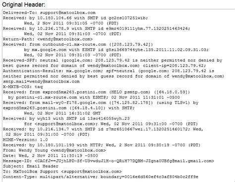 Mxtoolbox Email Header Analyzer Makes Email Headers Readable