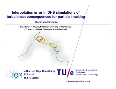Pdf Interpolation Error In Dns Simulations Of Turbulence