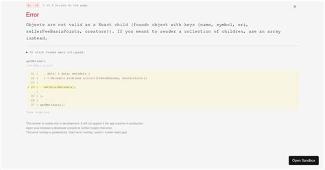 Metaplex Nft Metadata Forked Codesandbox