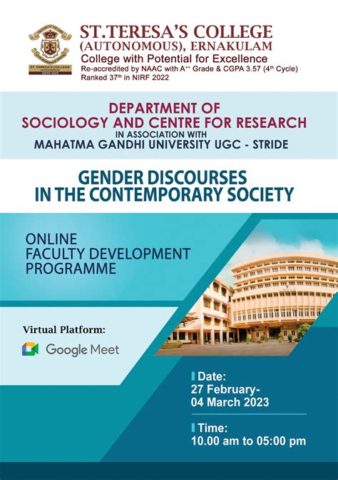 Gender Discourses In The Contemporary Society Stteresas College