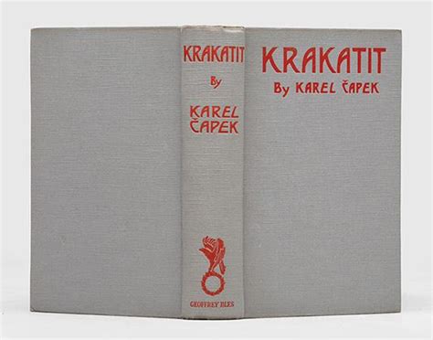 Krakatit Translated By Lawrence Hyde By APEK Karel Peter