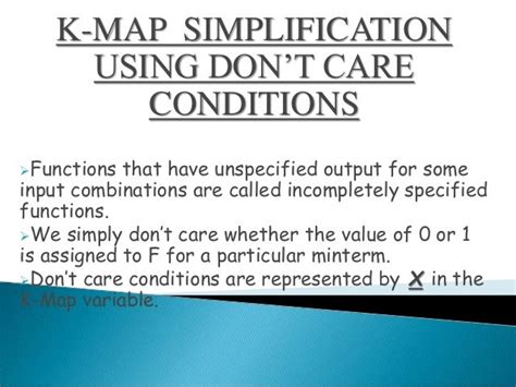 Dont Care Conditions