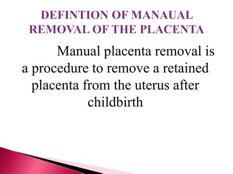 Manual Removal Of Placenta PPTX