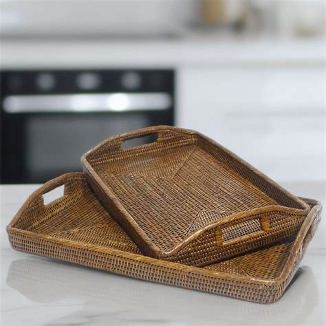 Rattan Island Rectangular Bakery Bread Stand Direct From Asia