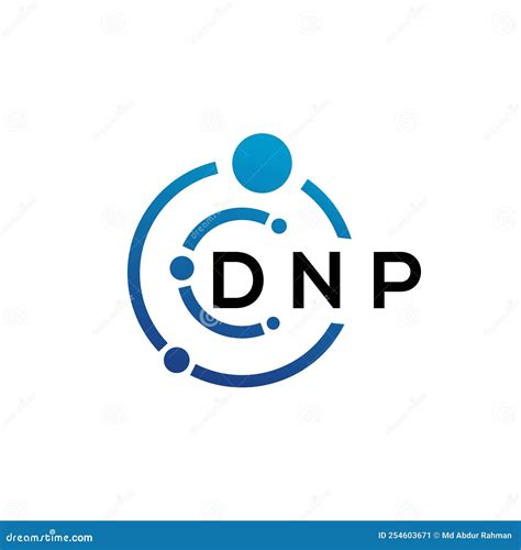 DNP Letter Logo Design On White Background DNP Creative Initials
