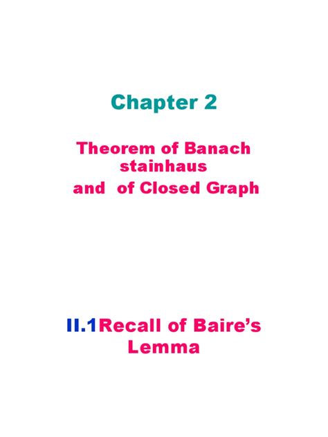 theorem of banach stainhaus pdf operator mathematics banach space