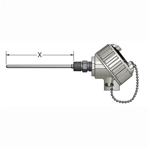 Pyromation MgO Thermocouple Pipe Wells With Self Contained Spring