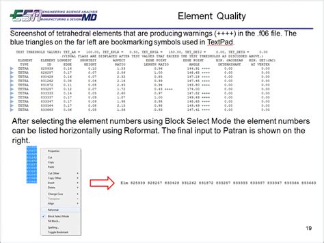 Patran Display Failing Elements Engineering Science Analysis