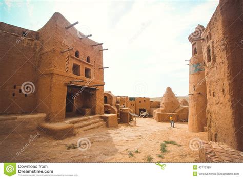 Excavations Of The Ancient Village In The Desert Stock Image Image Of