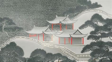 古代中国风宅院大院水彩古风画插画图片下载 正版图片402522913 摄图网