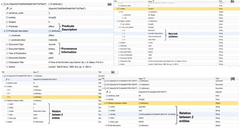 Mongodb Queries Showing Entities Extracted Together Their Contextual