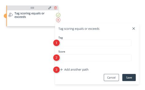 Workflow Condition Tag Scoring Equals Or Exceeds Support SALESmanago Customer Engagement