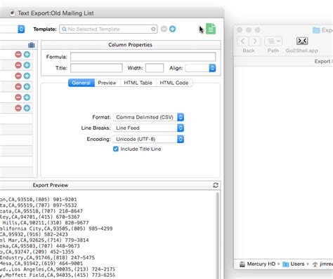 Text Export Wizard