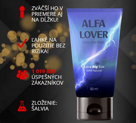 Alpha Lover Alphalover Gél Cena Recenzie Krém Ingrediencie
