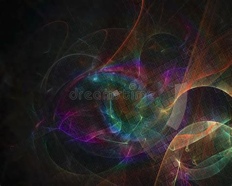 Abstract Digital Fractal Elegance Dynamic Creativity Fantasy Template