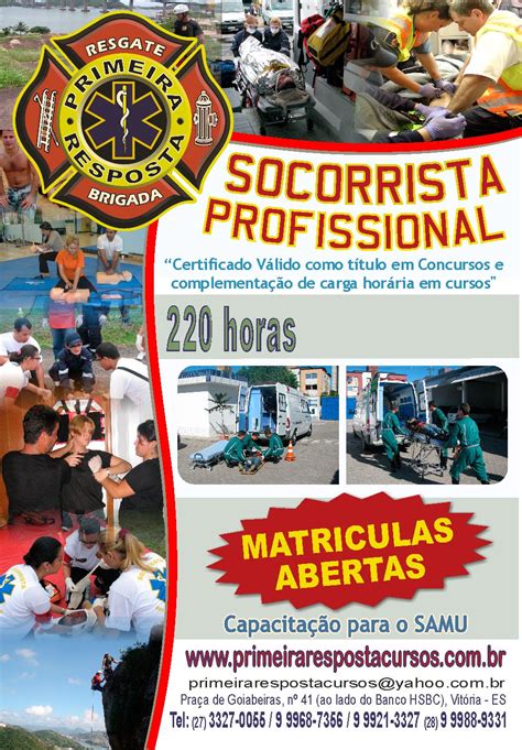 Curso De Socorrista Profissional A Partir De Domingo Em Guarapari